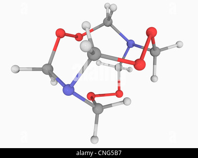 HMTD explosive molecule Stock Photo - Alamy