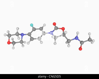 Linezolid drug molecule Stock Photo - Alamy