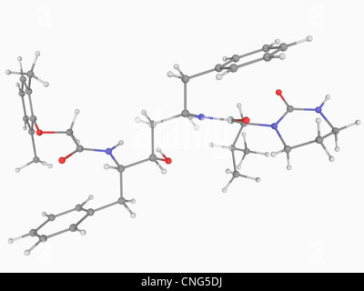 Lopinavir HIV drug molecule Protease inhibitor class antiretroviral ...