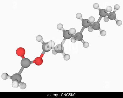 Octyl acetate molecule Stock Photo - Alamy