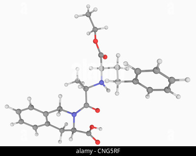 Quinapril ACE inhibitor molecule Stock Photo - Alamy