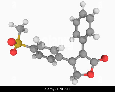 Rofecoxib drug molecule Stock Photo - Alamy