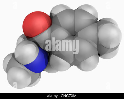 Mephedrone. Molecular model of the synthetic stimulant drug mephedrone ...
