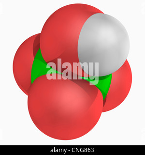 Perchloric acid molecule Stock Photo - Alamy
