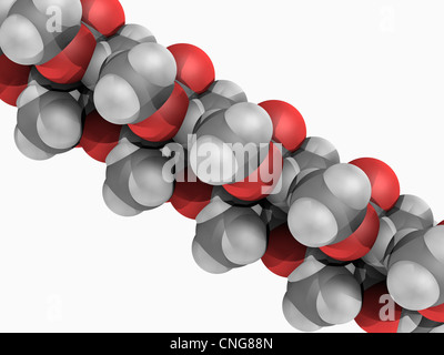 Methyl methacrylate molecule, poly(methyl methacrylate) or acrylic ...