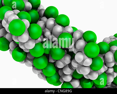 Vinyl chloride, polyvinyl chloride (PVC) plastic building block Stock ...