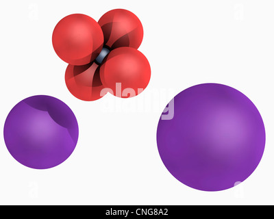 Potassium chromate molecule Stock Photo - Alamy