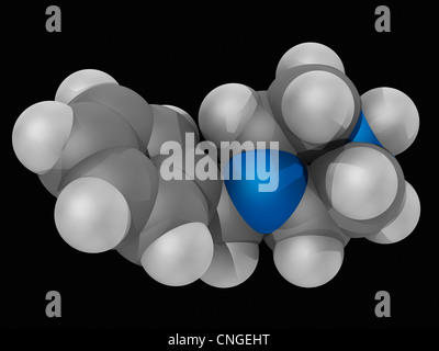 Benzylpiperazine (BZB) drug molecule Stock Photo - Alamy