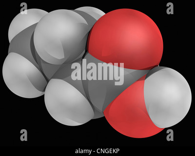 Butyric acid molecule Stock Photo - Alamy