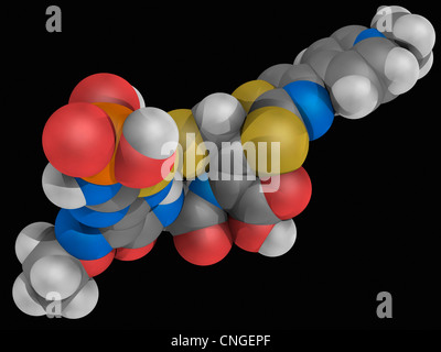 Ceftaroline drug molecule Stock Photo - Alamy