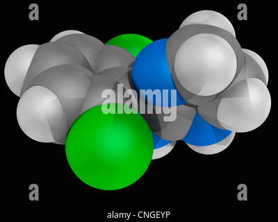 Clonidine drug molecule, illustration Stock Photo - Alamy