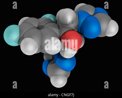 Chemical structure of fluconazole, an antifungal drug used in the ...