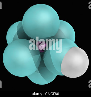 Fluoroantimonic acid. Molecular model of the superacid fluoroantimonic ...