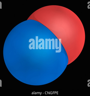 Nitrogen monoxide molecule Stock Photo - Alamy