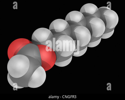 Octyl acetate molecule Stock Photo - Alamy