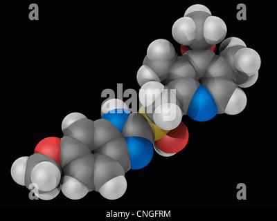 Omeprazole drug molecule Stock Photo - Alamy