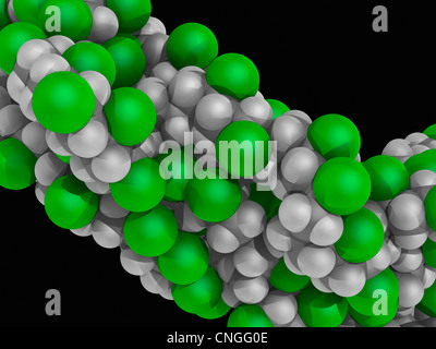 Polyvinyl chloride PVC molecule Stock Photo - Alamy