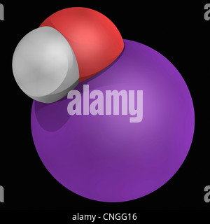 Potassium hydroxide molecule Stock Photo - Alamy