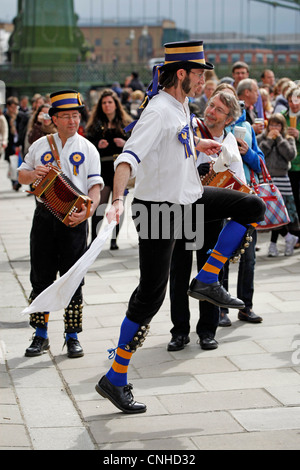 Hammersmith Morris Men dancers, doing traditional Morris Dancing Stock ...