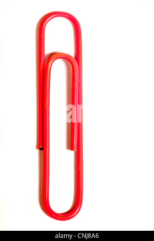 A red paper clip Stock Photo - Alamy