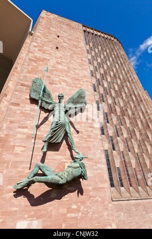 St. Michael and the Devil sculpture, Coventry Cathedral, West Midlands ...