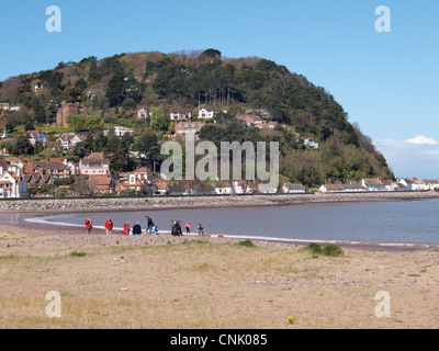 North Hill and beach. Minehead. Somerset. UK Stock Photo - Alamy