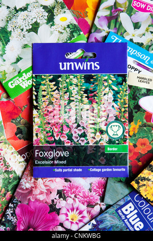 packets of unwins seeds Stock Photo - Alamy