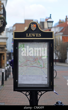 Map of East Sussex UK Stock Photo - Alamy