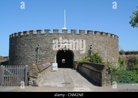 Deal castle a Henry VIII coastal fort Kent UK aerial view Stock Photo ...