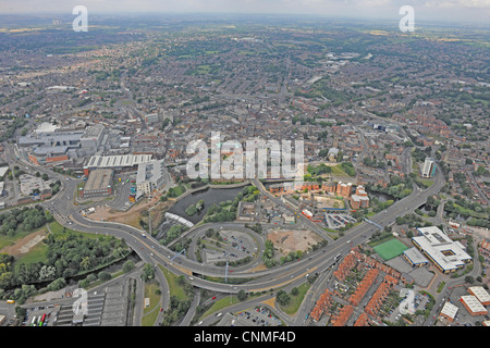 Aerial view of Derby city centre Stock Photo - Alamy