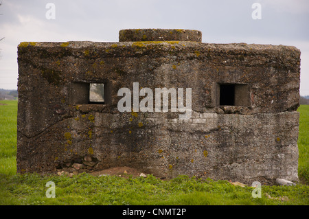 Pillbox in field Stock Photo - Alamy