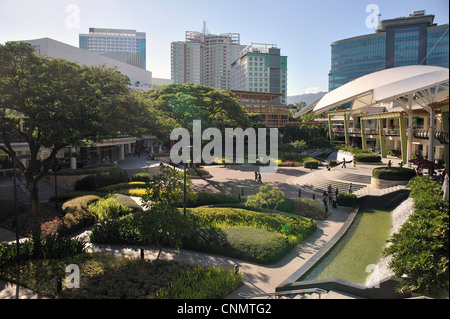 Ayala Shopping Mall garden and terraces, Cebu City, Philippines Stock ...