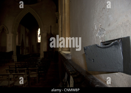 Church Poor or collection box broken into by thieves Stock Photo - Alamy