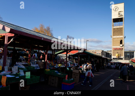 Shipley Market Clock Tower, built in the 1960s Stock Photo - Alamy