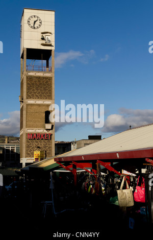 Shipley Market Clock Tower, built in the 1960s Stock Photo - Alamy