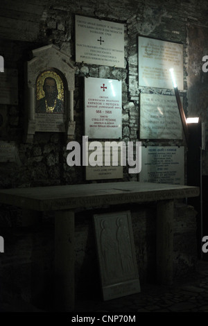 Memorial tablet to Saints Cyril and Methodius in the Basilica di San ...