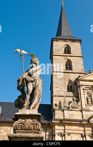 Statue of Saint Michael, St. Michael's Church, Munich, Germany Stock ...