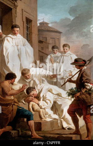 The Mass of Saint Basil, 1746, by Pierre Hubert Subleyras Stock Photo ...