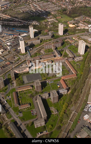 Aerial view of Heath Town Wolverhampton West Midlands England Uk ...
