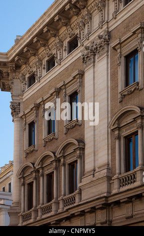 Facade of a Building in Rome City, Italy Stock Photo - Alamy