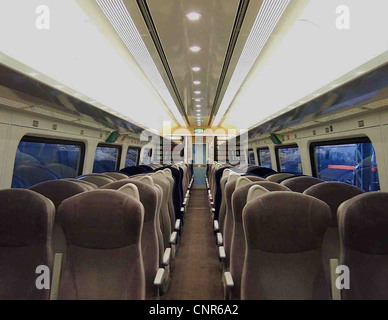 The interior of a refurbished GNER Mark IV FO vehicle Stock Photo - Alamy