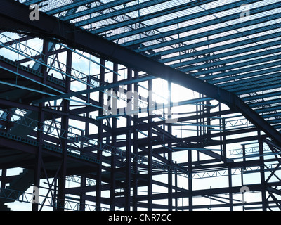 steel girder frame of building at construction site in Luton Stock ...