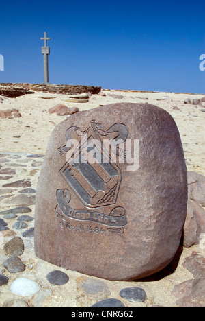Namibia, Cape Cross, Stone crosses, padros, sailer Diego Cao Stock ...