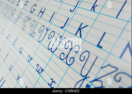 Learning alphabet letters close-up Stock Photo - Alamy