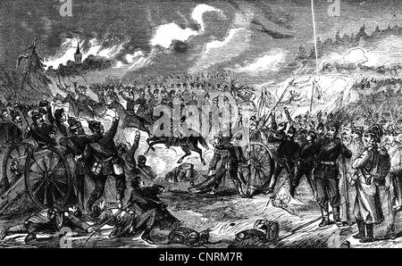 events, Austro-Prussian War 1866, Battle of Skalitz, 28.6.1866 ...