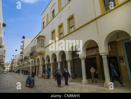 Benghazi old Italian colonial quarter, Libya Stock Photo - Alamy
