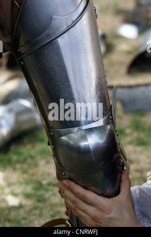 15 Century replica armour - Poleyn that protected the knee. the side ...
