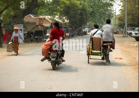 Street scene in Sagaing Myanmar Stock Photo - Alamy