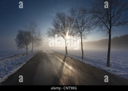 Sunrise morning winter scenery picturesque alp mountain ridge (Ukraine ...