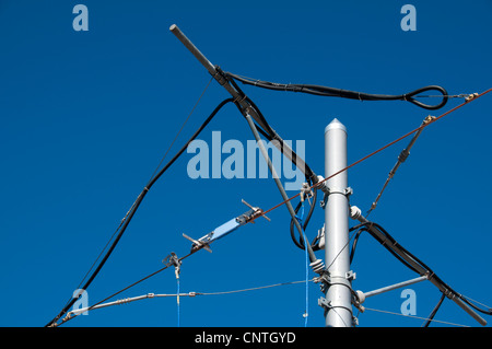 Incomplete section Isolator and tram overhead power line, Metrolink ...